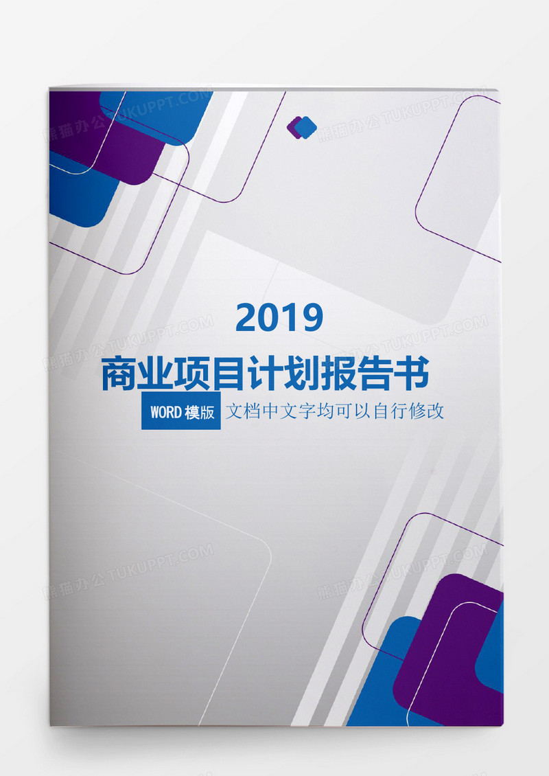商业项目计划报告书模板下载 计划 图客巴巴