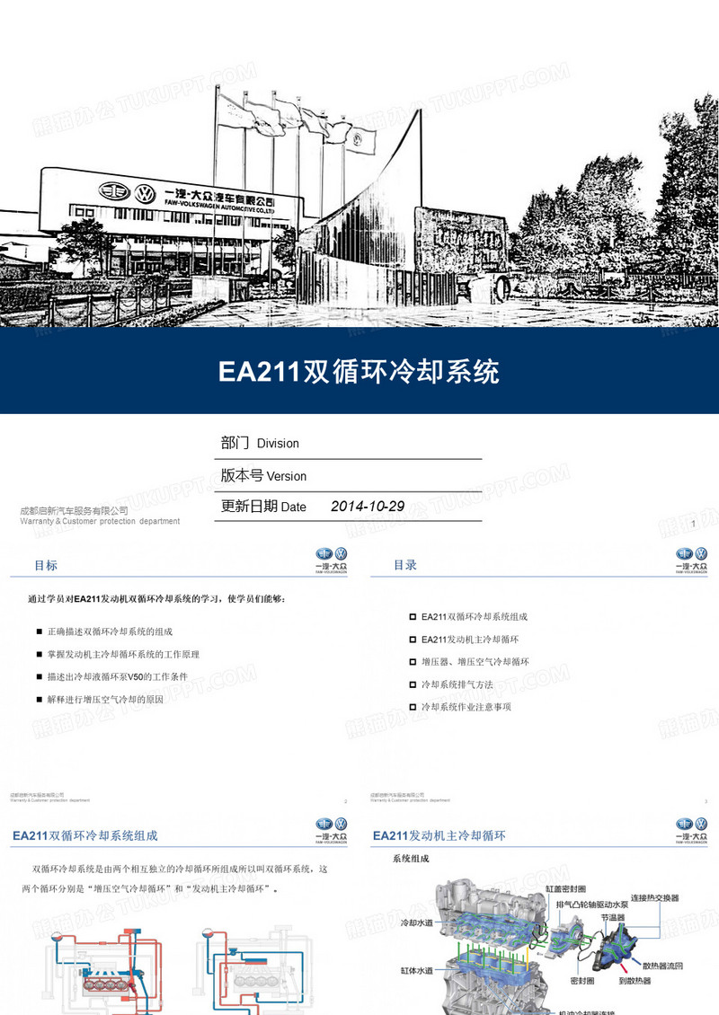 EA211双循环冷却系统PPT课件模板下载_课件_图客巴巴